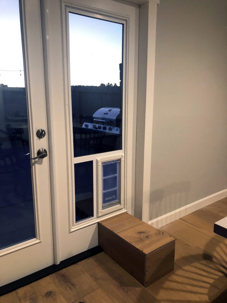 French Doors with Built-In Dog Door | Custom & Secure